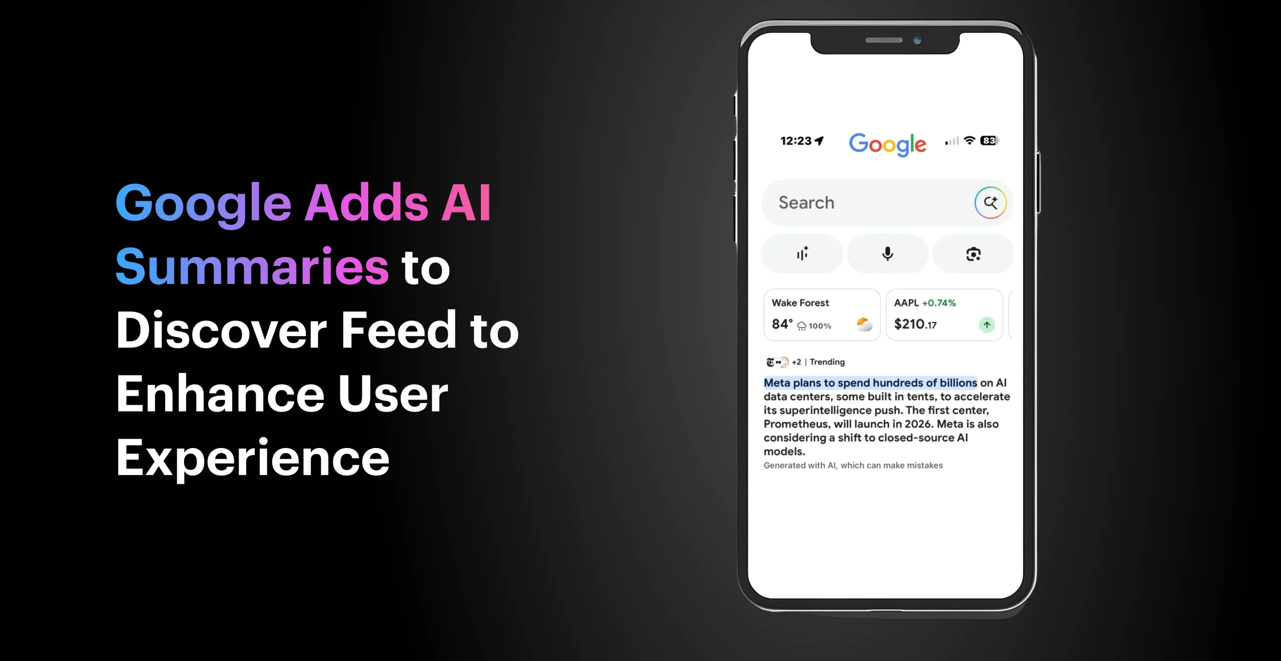 Google Adds AI Summaries to Discover Feed Nationwide - Openxcell